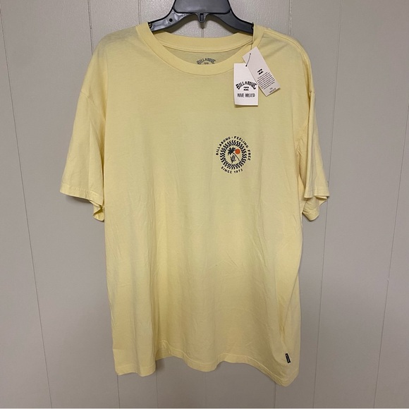Billabong | Shirts | Billabong Yellow Size Xl Short Sleeve Tshirt New W ...